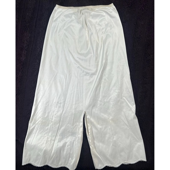 Intimates & Sleepwear | Vintage Small World White Half Slip Long Lace ...